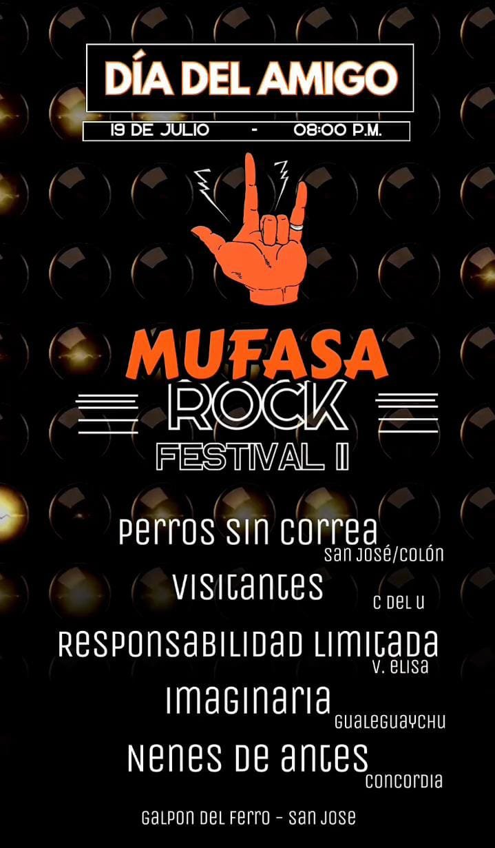 MUFASA ROCK FESTIVAL – Turismo San José, Entre Ríos, Argentina